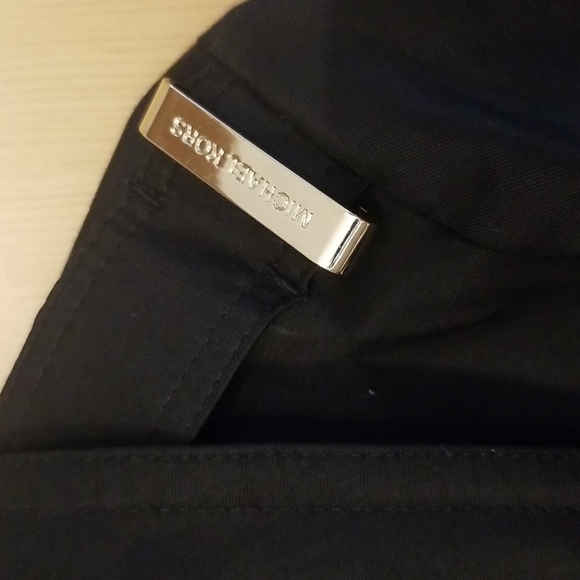 Michael Kors | Jackets & Coats | Michael Kors Mk Double Breasted Trench Coat Black Sz Medium ...